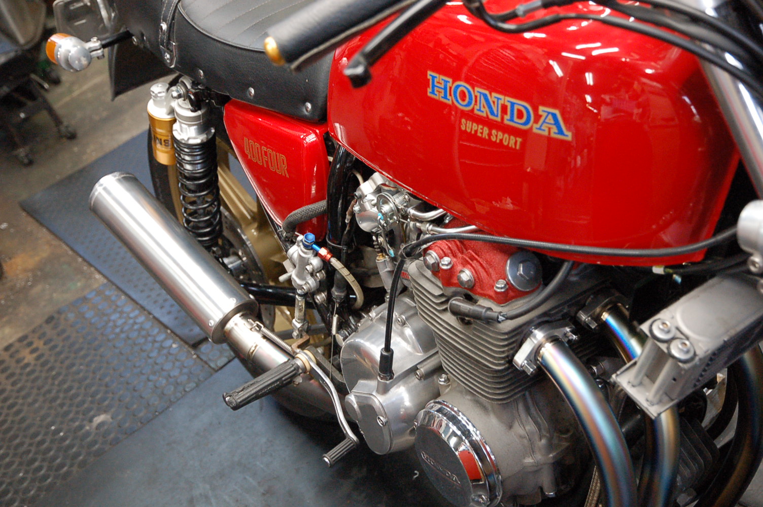 CB400F ワンオフ マフラー製作-8 - MAINTENANCE SHOP QUARTER